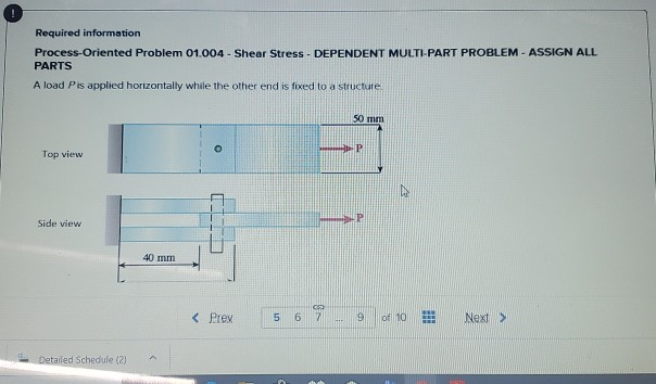 Solved Required information Process-Oriented Problem 01.004 | Chegg.com