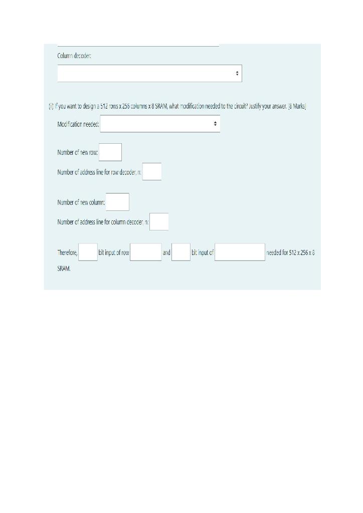 Solved Figure 8 shows a memory block diagram of asynchronous | Chegg.com