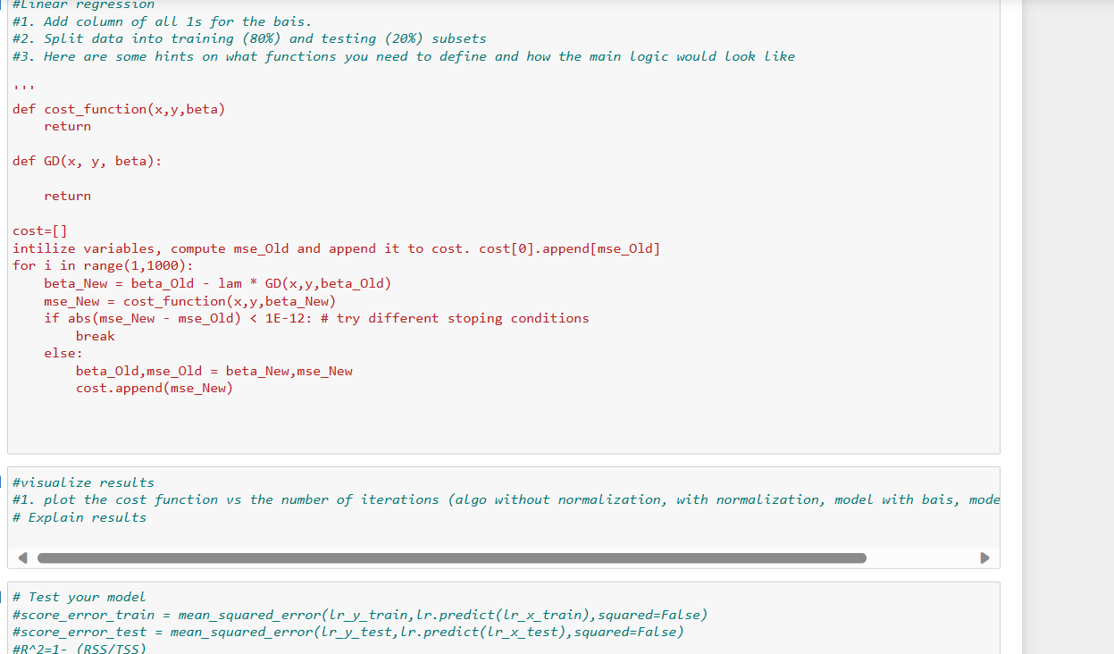 Solved About the 2 datasets: Medical cost dataset | Chegg.com