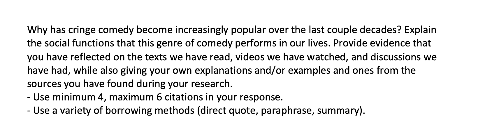 Why has cringe comedy become increasingly popular | Chegg.com