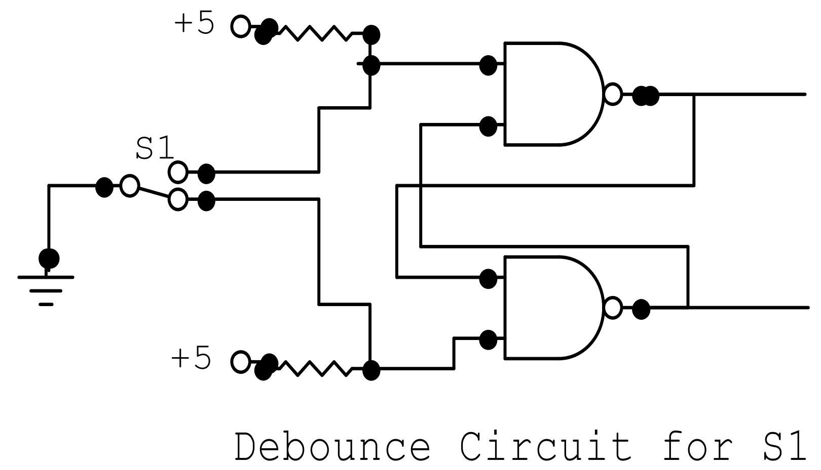 Solved Debounce Circuit for S1 | Chegg.com
