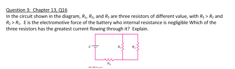 Solved Question 3: Chapter 13, Q16 In the circuit shown in | Chegg.com