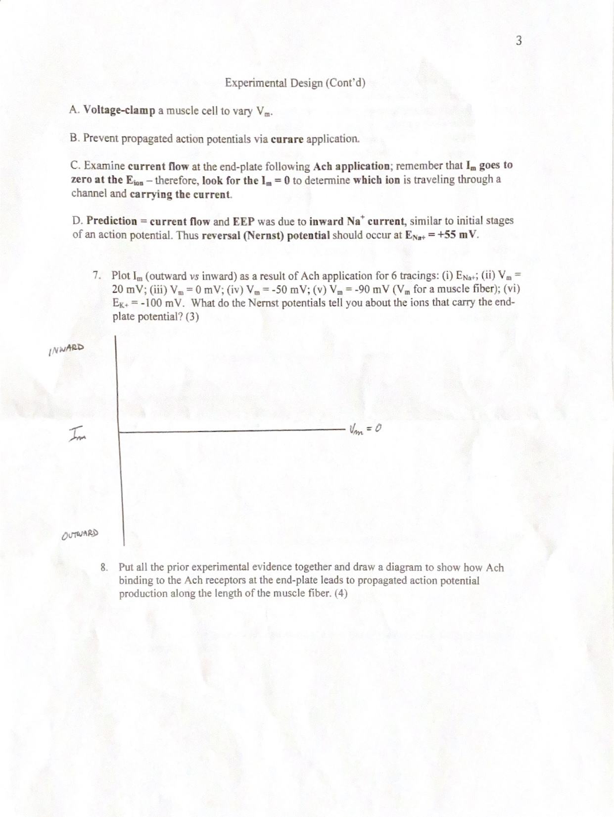 Solved B. Prevent propagated action potentials via curare | Chegg.com