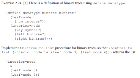Exercise 2.24 [*] Here is a definition of binary | Chegg.com