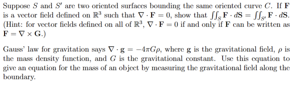 Suppose S and S′ are two oriented surfaces bounding | Chegg.com