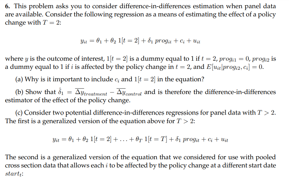 6. This problem asks you to consider | Chegg.com