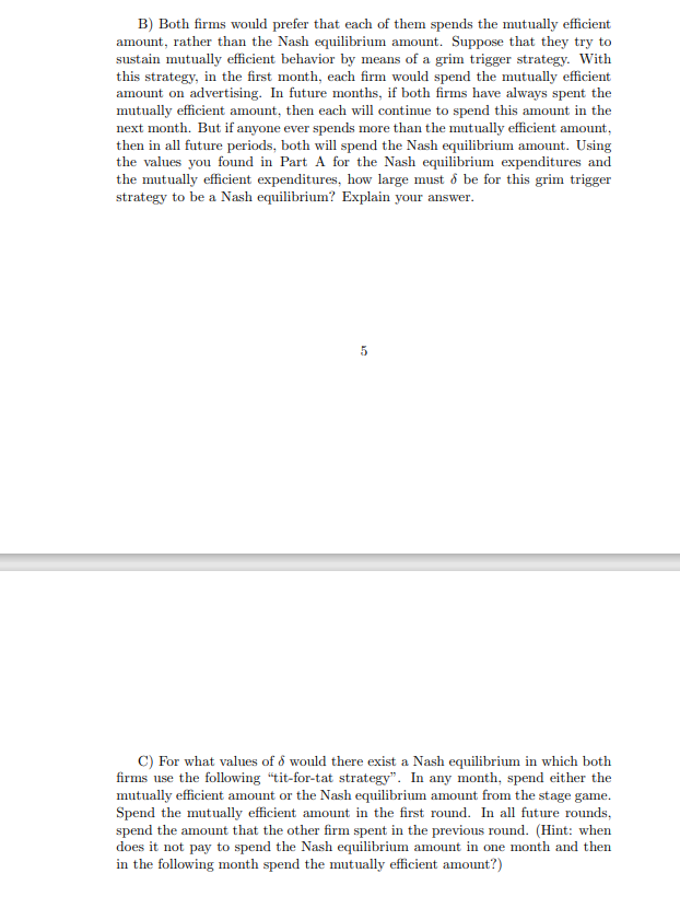 Solved a Problem 3. Two rival firms compete in the same | Chegg.com