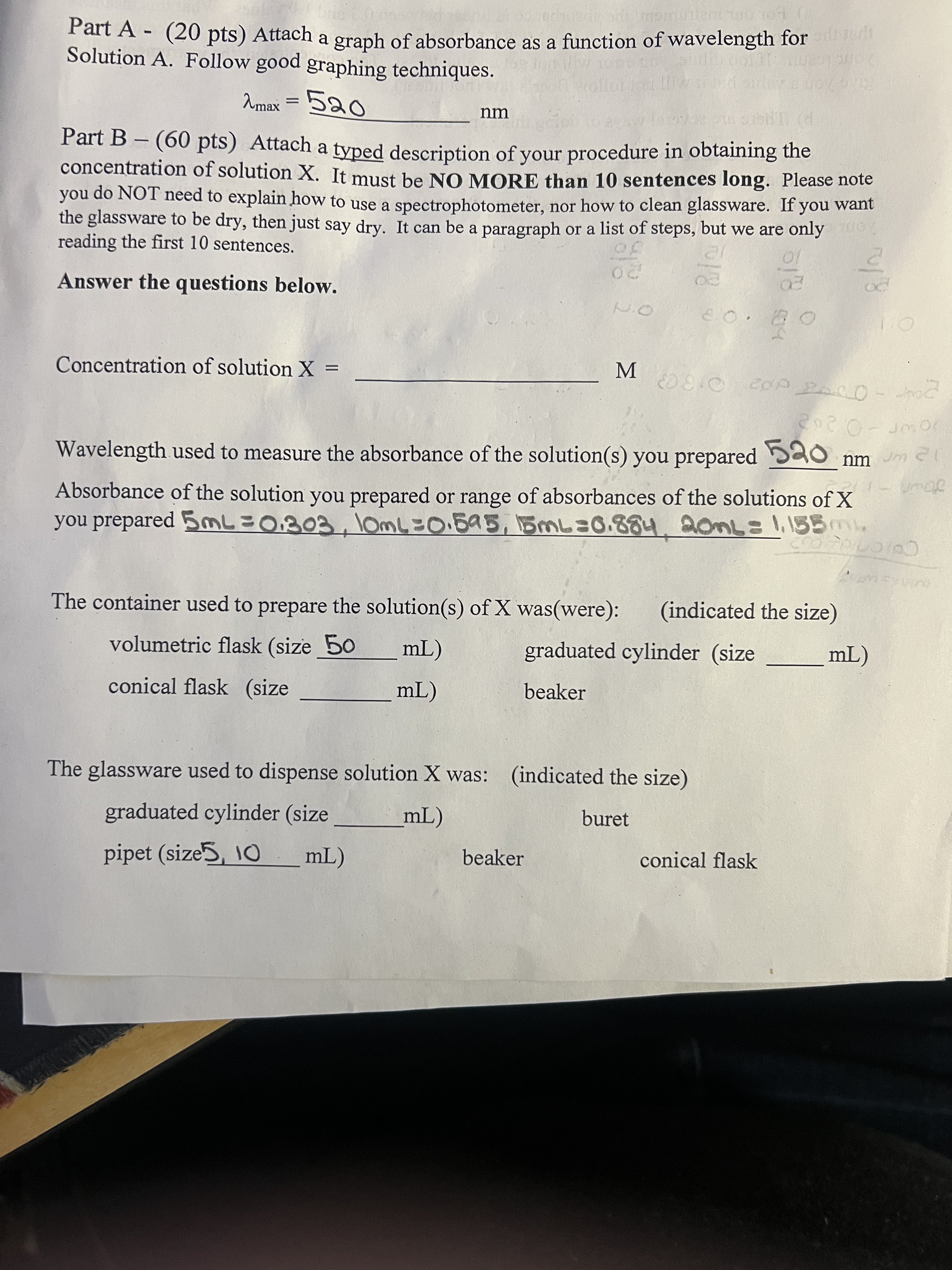 I need help finding the calculations to get the final | Chegg.com