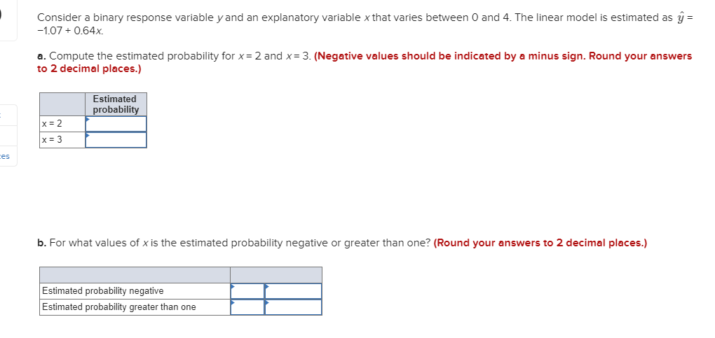 Solved Consider a binary response variable y and an | Chegg.com