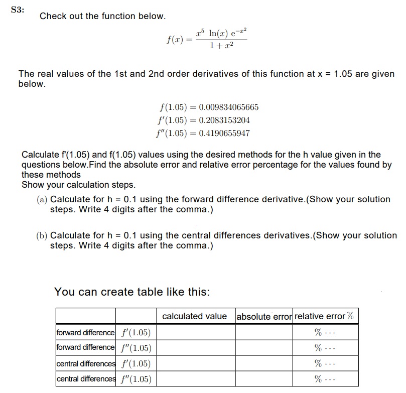 Solved S3: Check out the function below. | Chegg.com