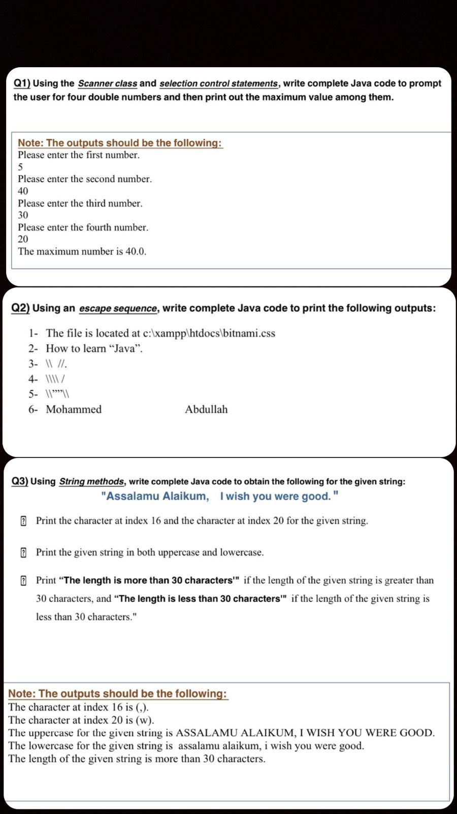 Solved Q1) Using the Scanner class and selection control | Chegg.com