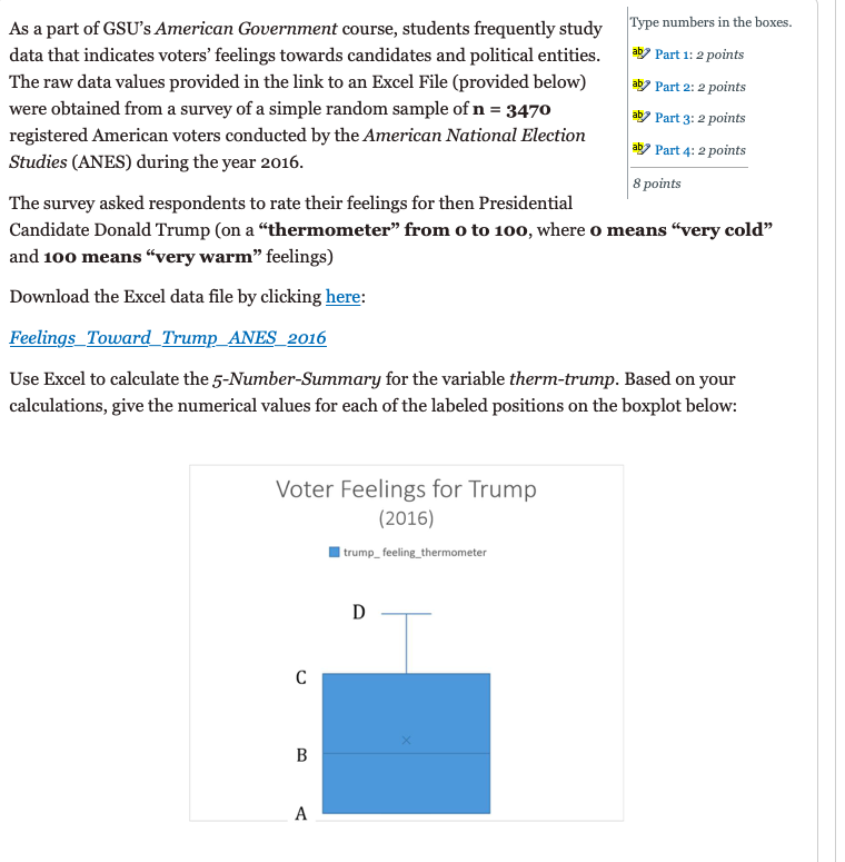Voter Feelings for Trump (2016) | Chegg.com