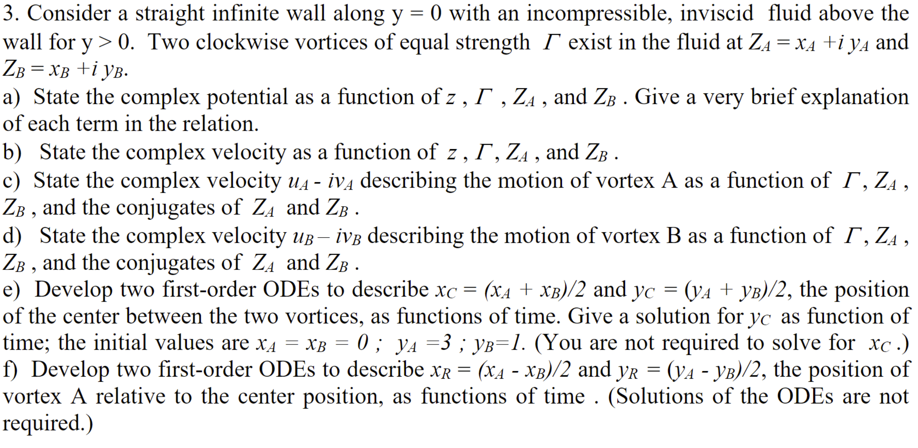 3. Consider a straight infinite wall along y=0 with | Chegg.com