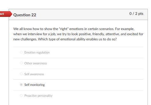 Solved We all know how to show the "right" emotions in | Chegg.com