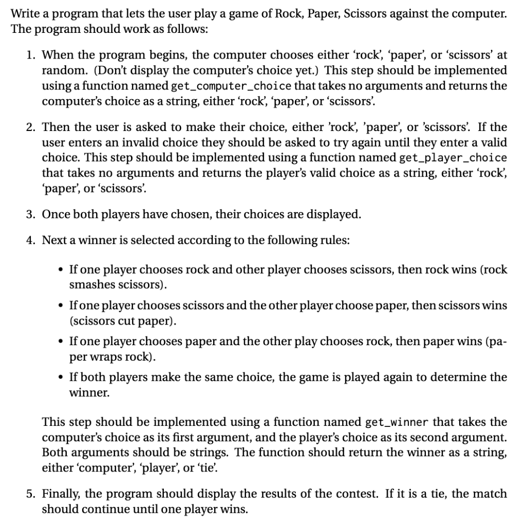 Solved Write a program that lets the user play a game of | Chegg.com