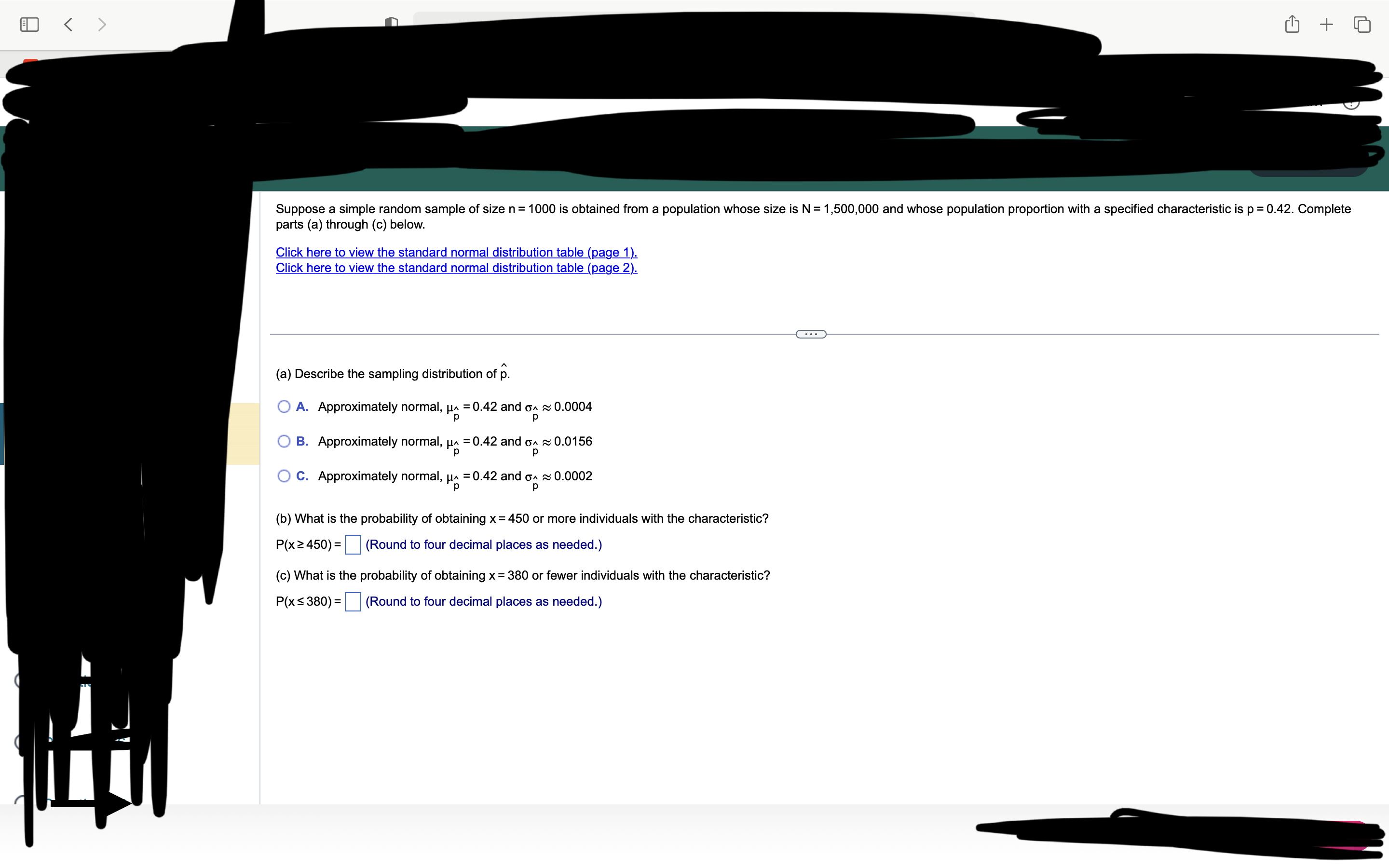 Solved parts (a) through (c) below. Click here to view the | Chegg.com