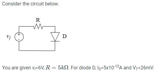 Solved What is the current through the diode D at this | Chegg.com