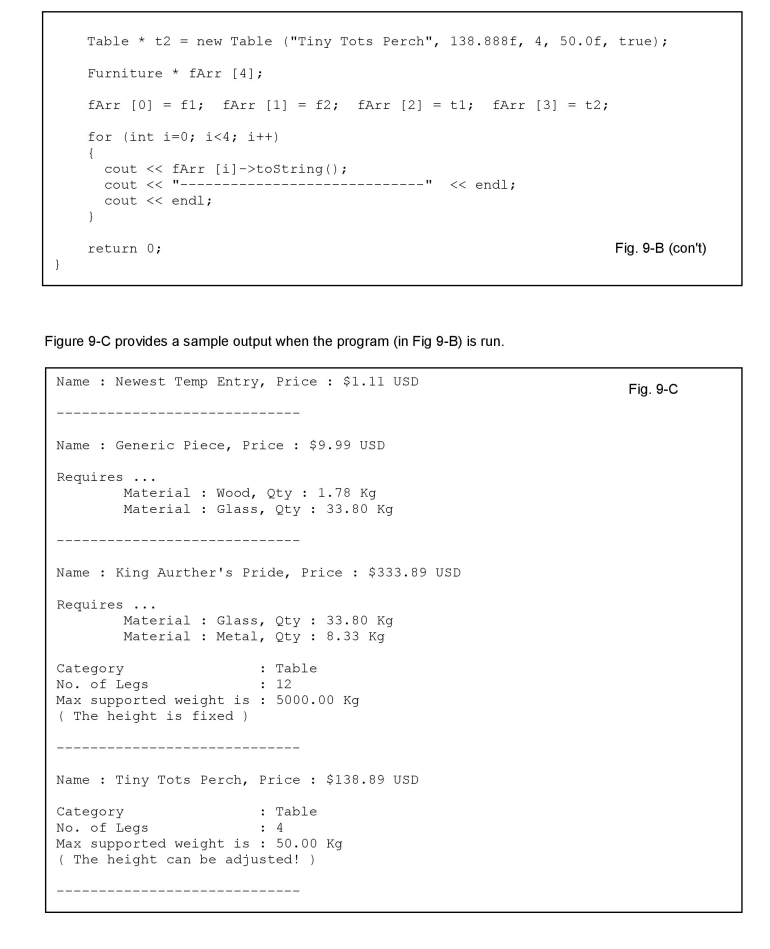 Solved 9. Figure 9-A shows a UML Class diagram with 3 | Chegg.com