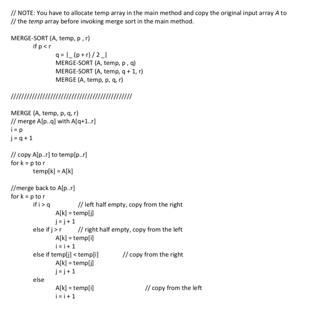 Solved Notes Implement The Algorithm And Analyze The Chegg
