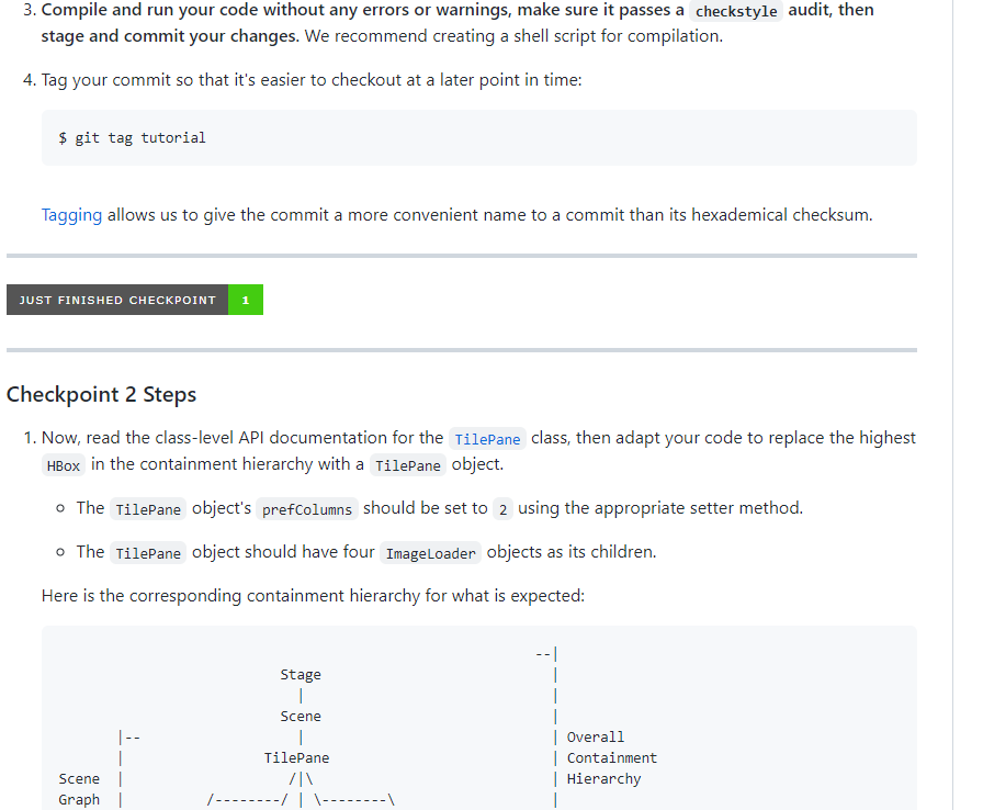 Checkpoint 1 Steps 1. Copy over your work from the | Chegg.com