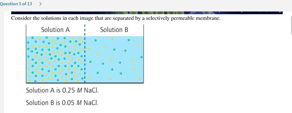 Solved Question 5 of 13 > Consider the solutions in each | Chegg.com