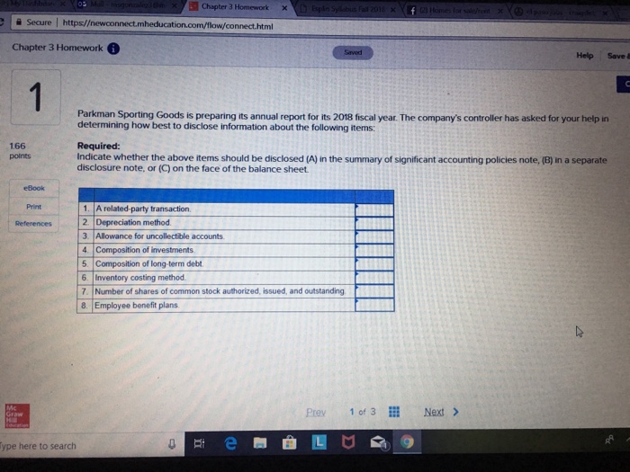Solved Chapter 3 Homework X Secure https//newconnect.mh | Chegg.com