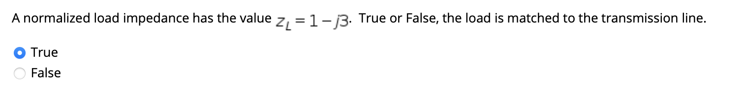 Solved A normalized load impedance has the value z = 1 - 13. | Chegg.com