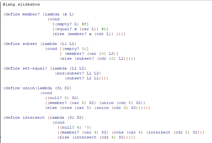 Solved Learning Racket and I'm trying to write the | Chegg.com