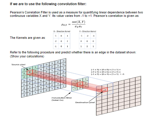 If we are to use the following convolution filter: | Chegg.com