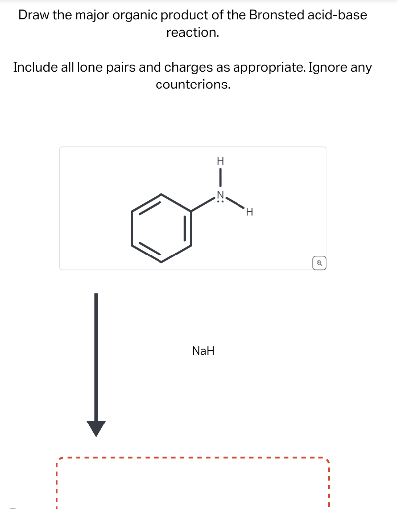 Solved Draw the major organic product of the Bronsted | Chegg.com