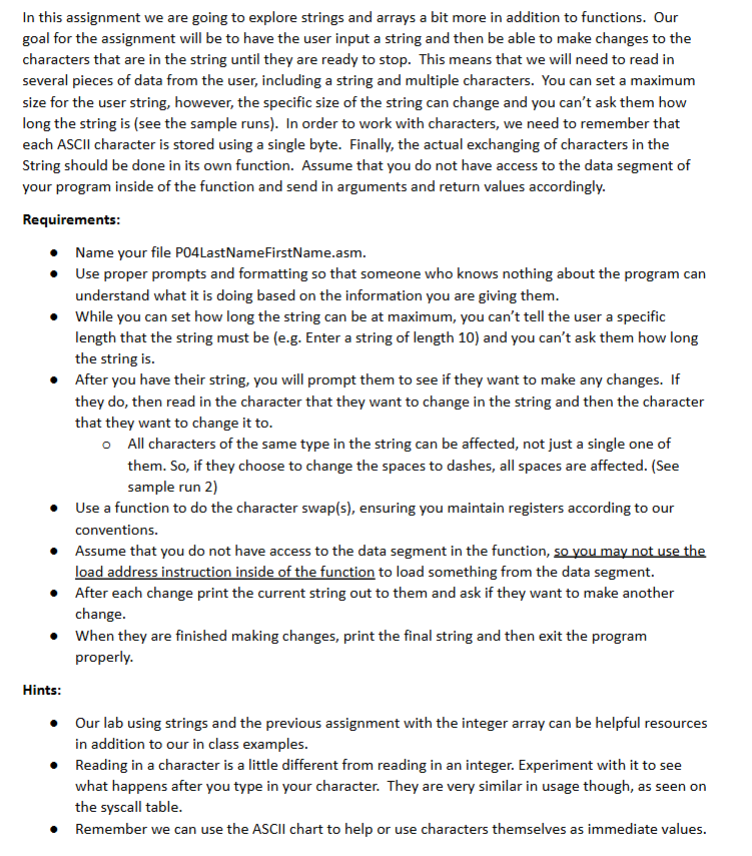 Solved by an EXPERT In this assignment we are going to explore strings | Chegg.com