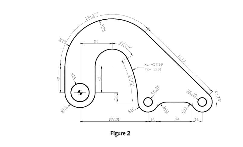 Generate the NC part program for the part shown in | Chegg.com