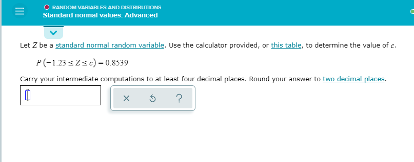 Solved RANDOM VARIABLES AND DISTRIBUTIONS Standard normal | Chegg.com