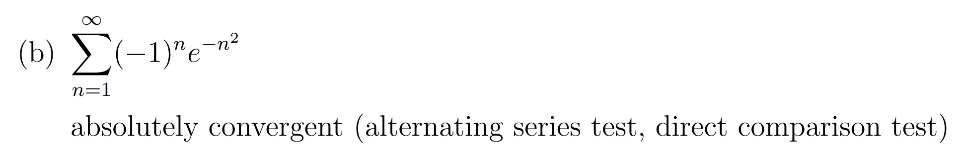 Solved Can you show that this series is absolutely | Chegg.com