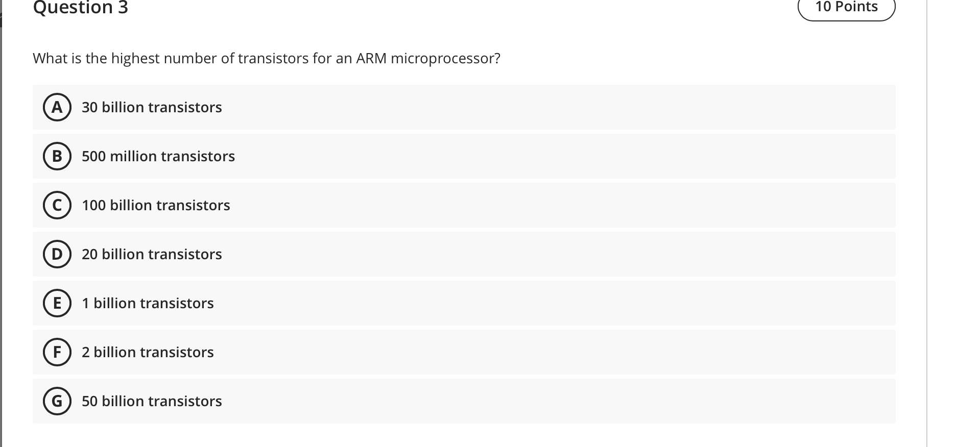 Solved Question 3 10 Points What is the highest number of | Chegg.com