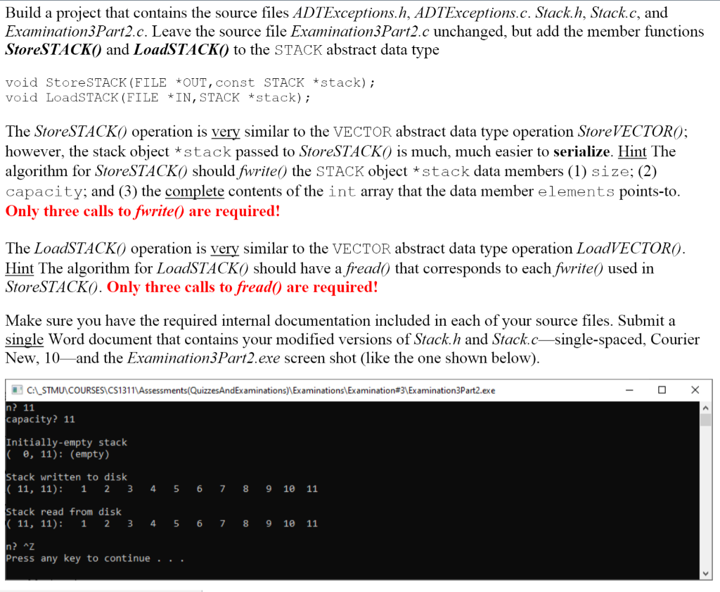 Solved stack.h: #ifndef STACK_H #define STACK_H #include | Chegg.com