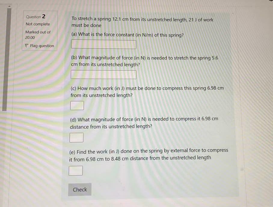 Solved Question 2 Not complete Marked out of 20,00 P Flag | Chegg.com