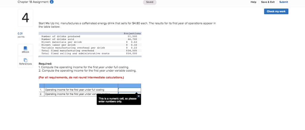 Solved Chapter 18 Assignment Saved Help Save& Exit Submit | Chegg.com