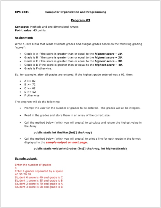 Solved Cps 2231 Computer Organization And Programming