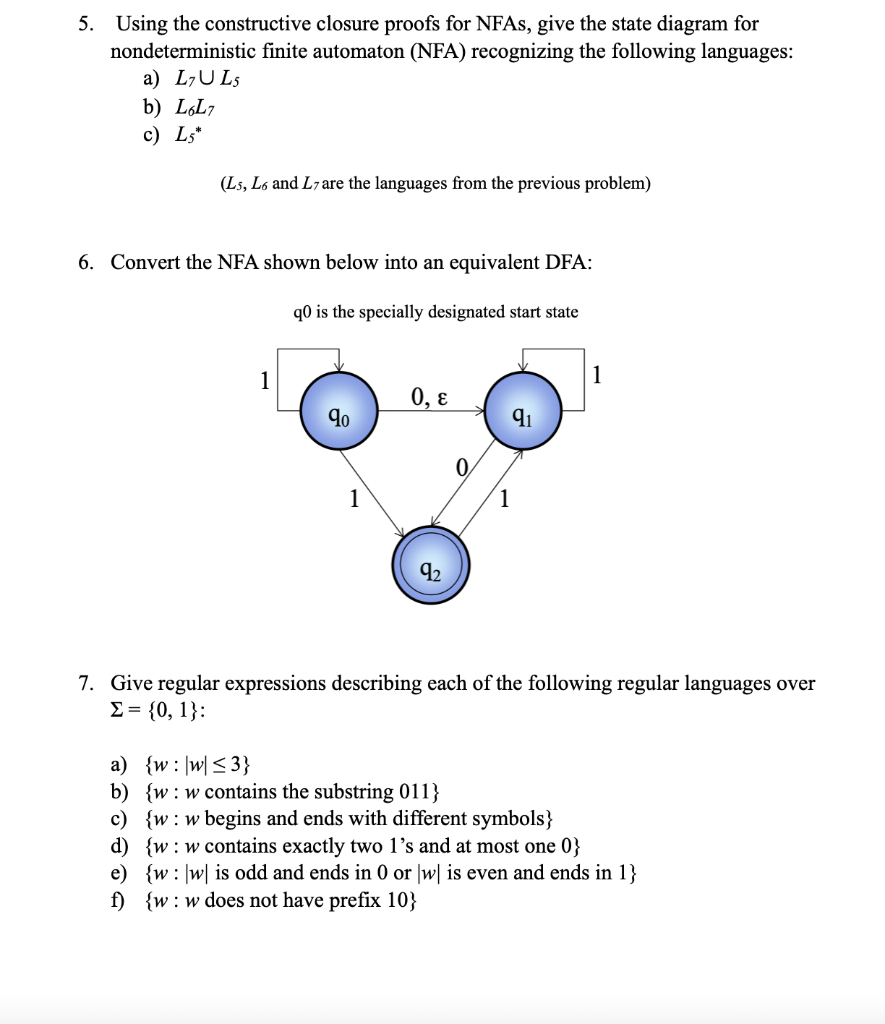Solved 4. Give the state diagram for a nondeterministic | Chegg.com