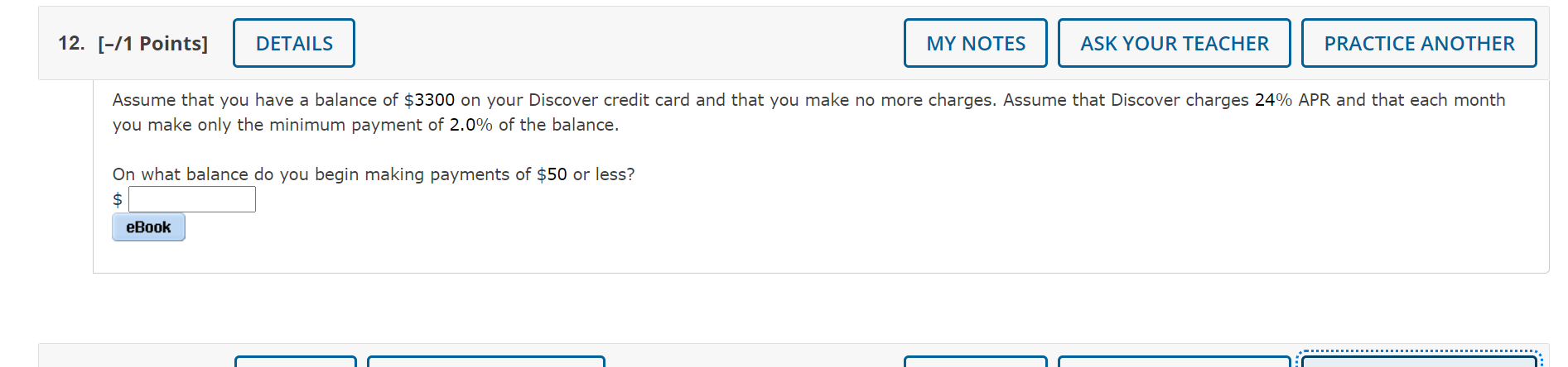 Solved 12. [-/1 Points] DETAILS MY NOTES ASK YOUR TEACHER | Chegg.com
