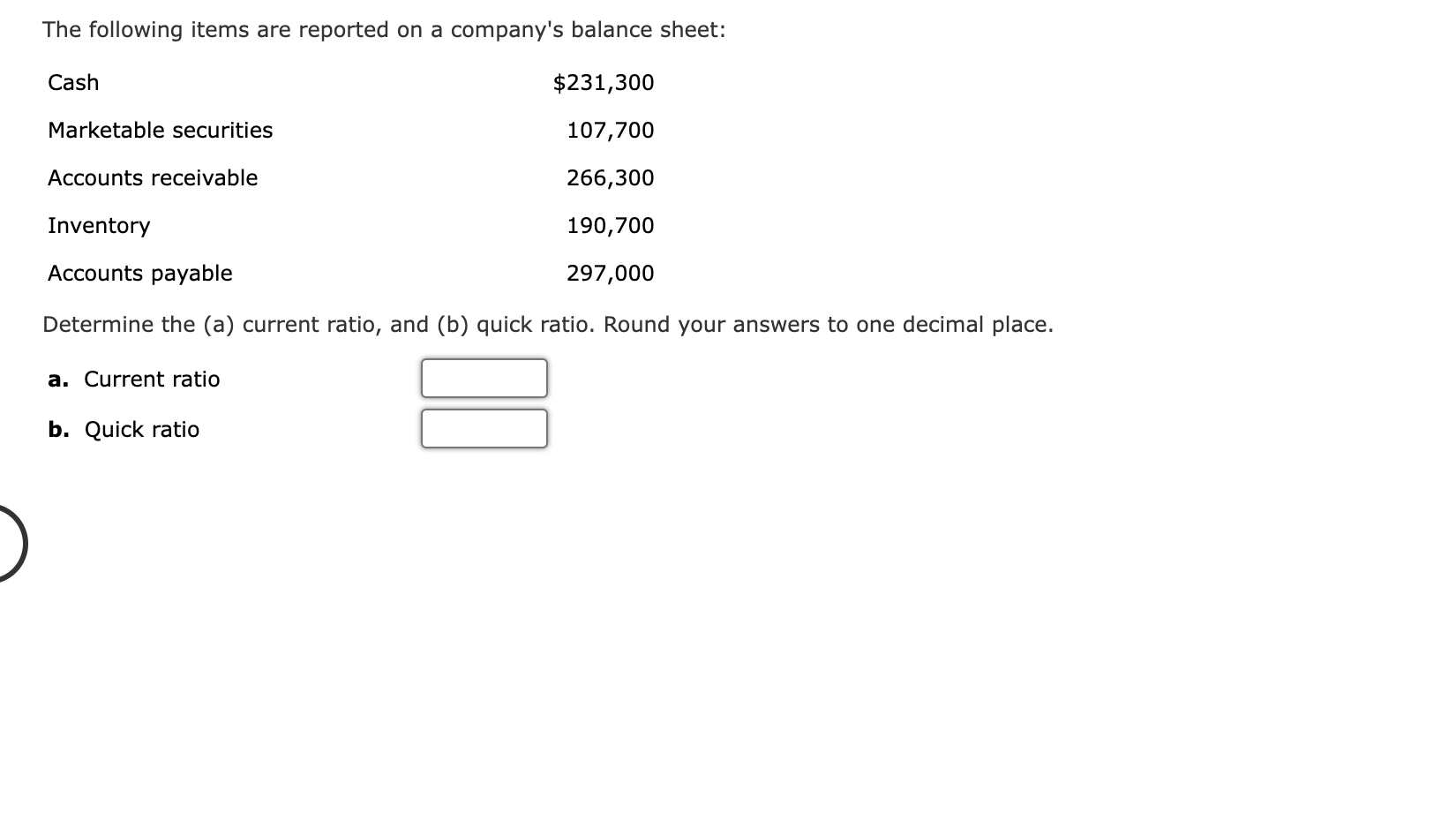 Solved The Following Items Are Reported On A Company s Chegg