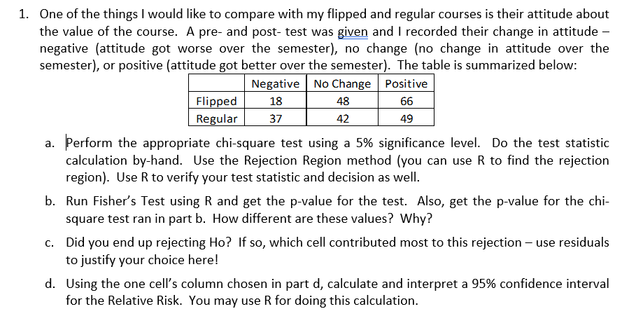 Solved 1. One of the things I would like to compare with my | Chegg.com
