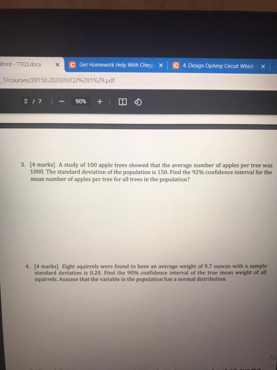 Solved Nord - TTO3.docx Х Get Homework Help With Chego X 4. | Chegg.com