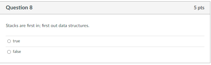 Solved Interface methods cannot be static. true | Chegg.com