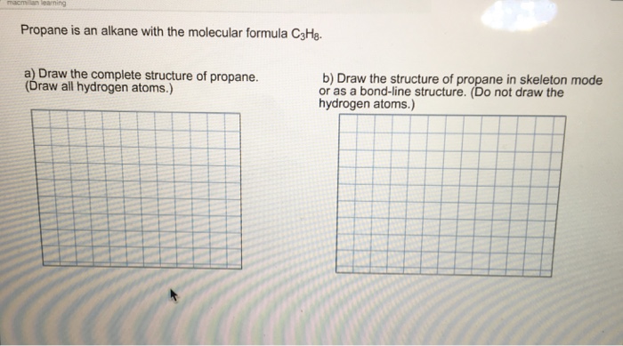 Draw The Structural Formula Of Propane