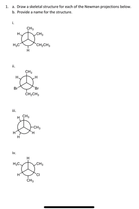 Solved Draw a skeletal structure for each Newman projection | Chegg.com