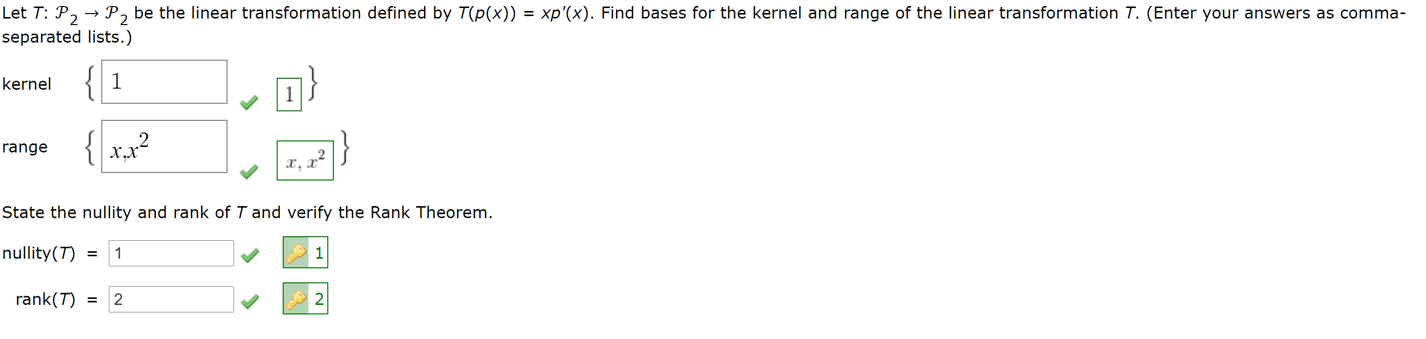 Solved Let T: P2 → P2 be the linear transformation defined | Chegg.com