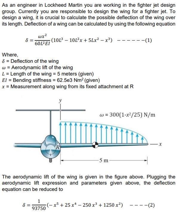 Solved As an engineer in Lockheed Martin you are working in | Chegg.com