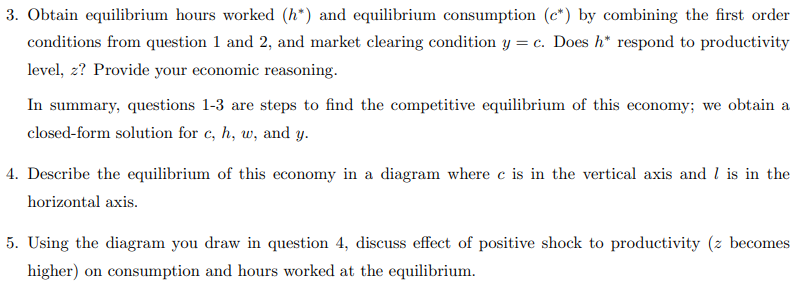 Solved Suppose that a consumer solves the following static | Chegg.com